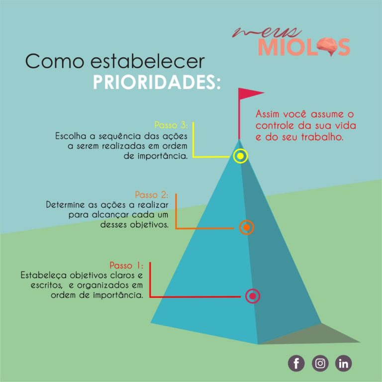 Aprenda a estabelecer prioridades em 3 passos - Meus Miolos